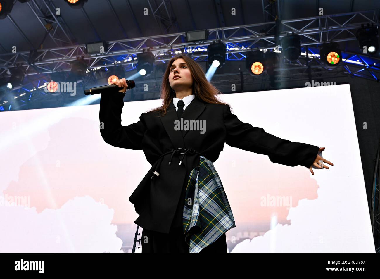Non Exclusive: LVIV, UKRAINE - JUNE 17, 2023 - Jerry Heil performs ...