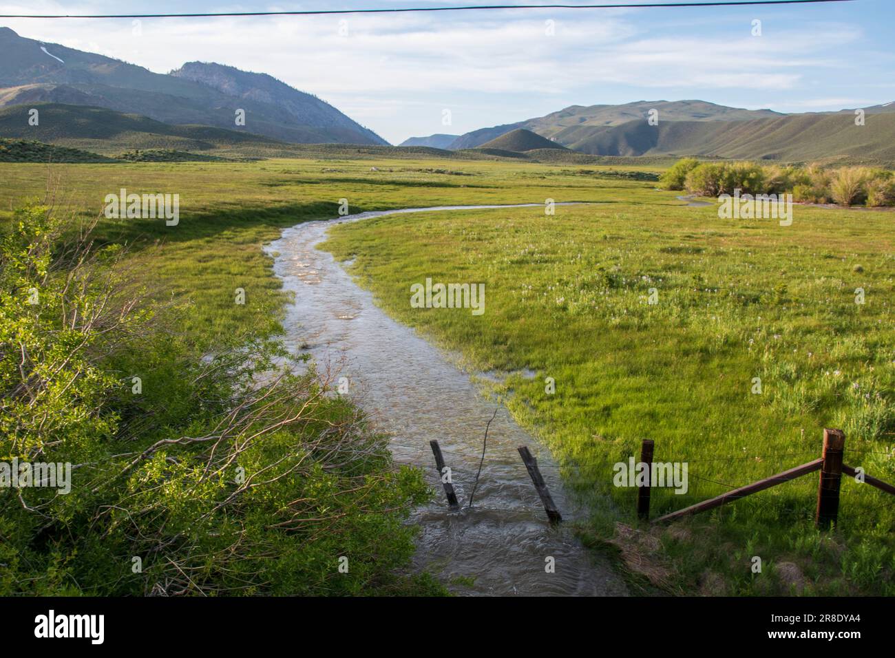 The Walker River in Mono County, CA, is raging from all of the snowmelt ...