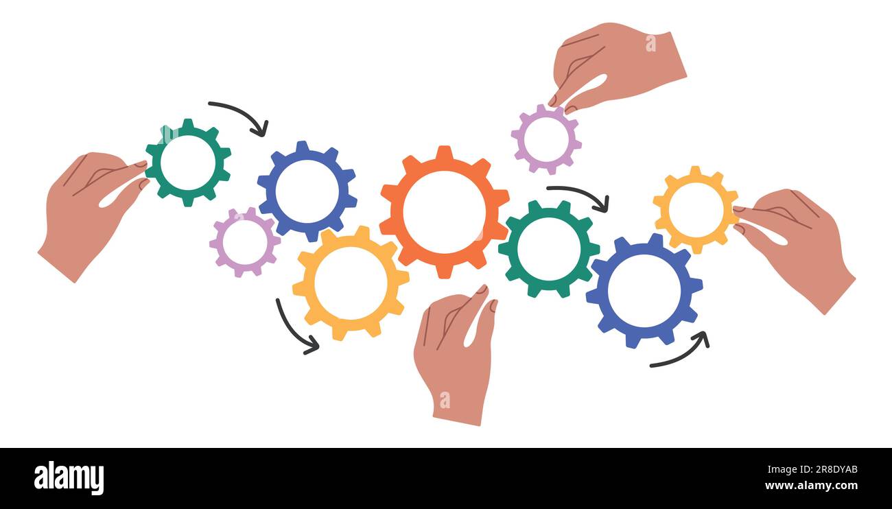 Work processes flow workflow Stock Vector Images - Alamy