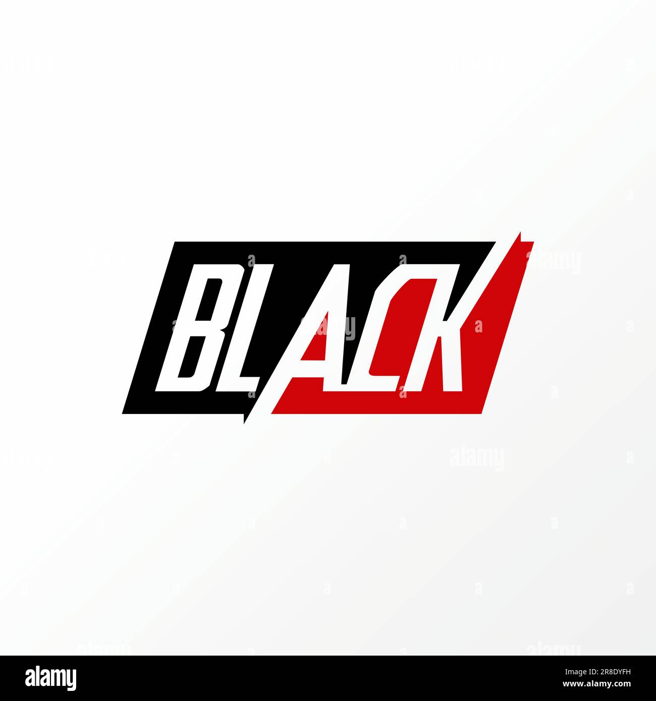 Logo design graphic concept creative abstract premium free vector stock letter BLACK font ...