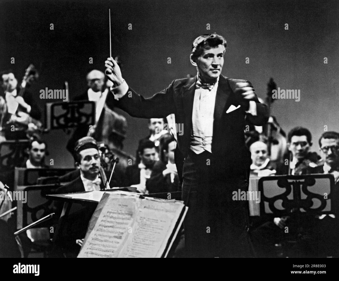 New York, New York, January, 1961 Leonard Bernstein, composer, pianist ...