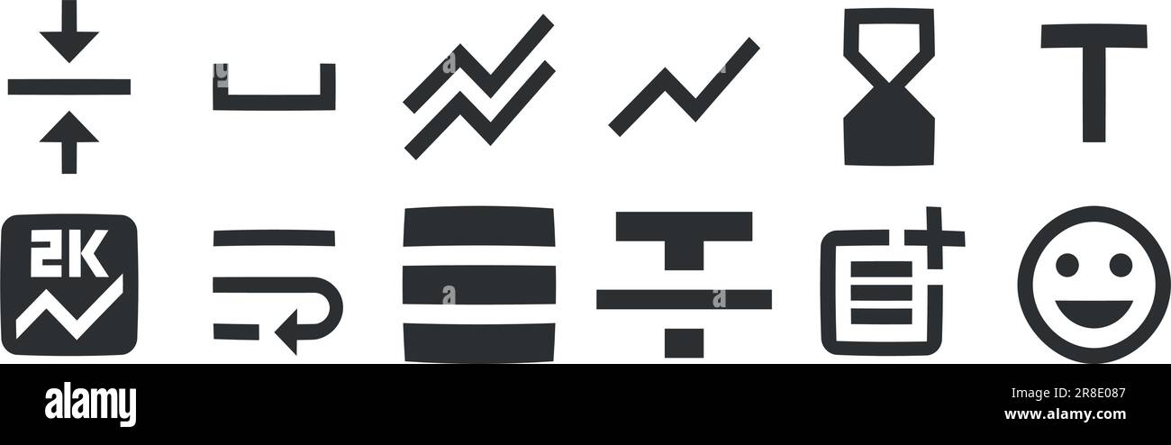 Set of 12 icons Editor. Creative business solutions icon set. Simple ...