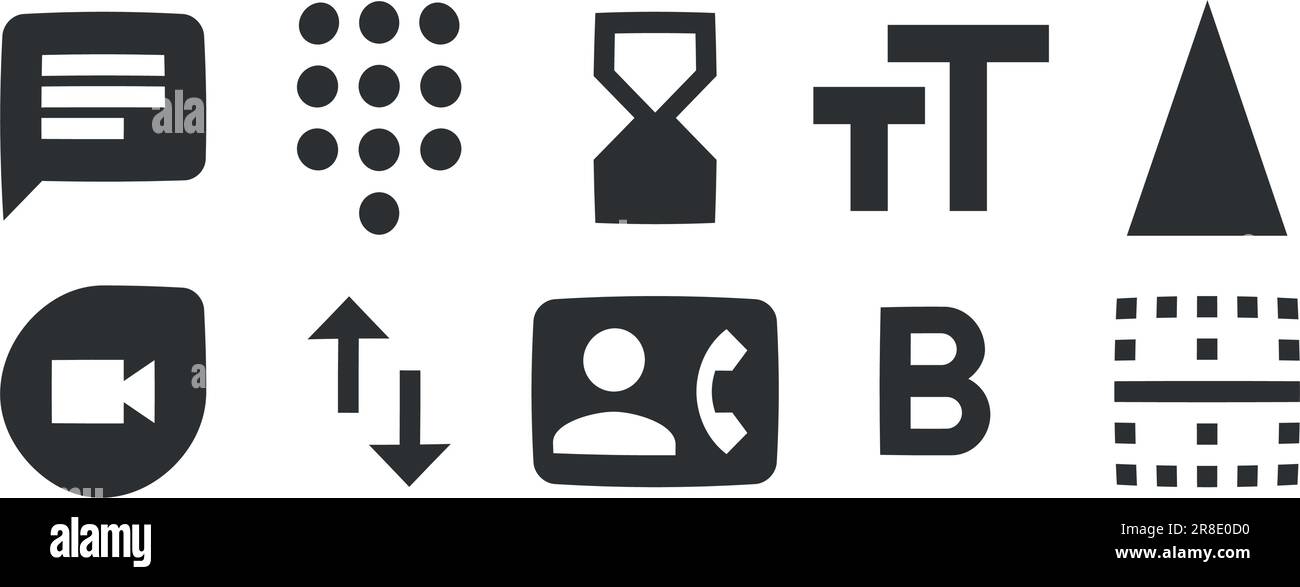 Set of 10 icons Text Editor. Line icons collection. Set Quality icon ...