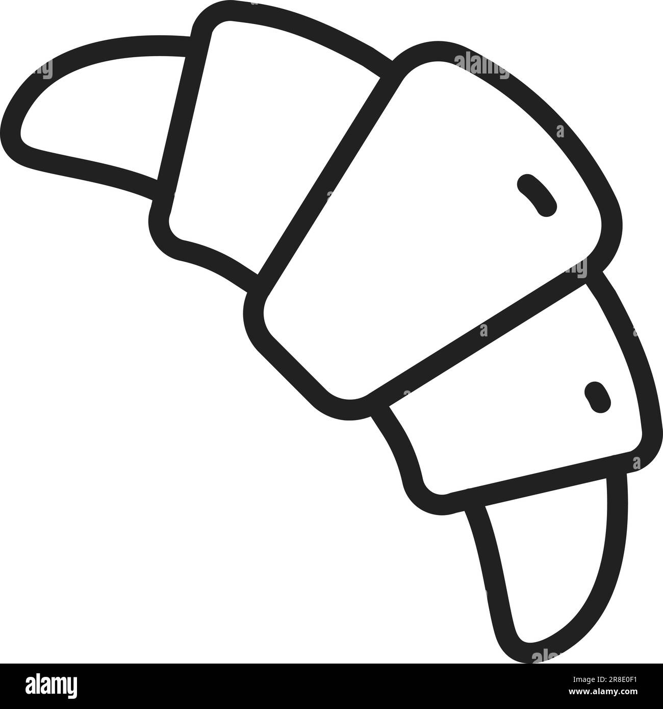 Image of croissant Black and White Stock Photos & Images - Alamy