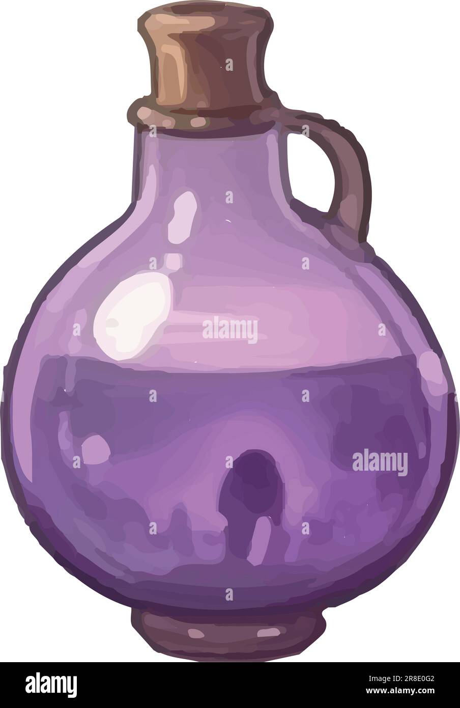 Purple potion in bottle Stock Vector Images - Alamy