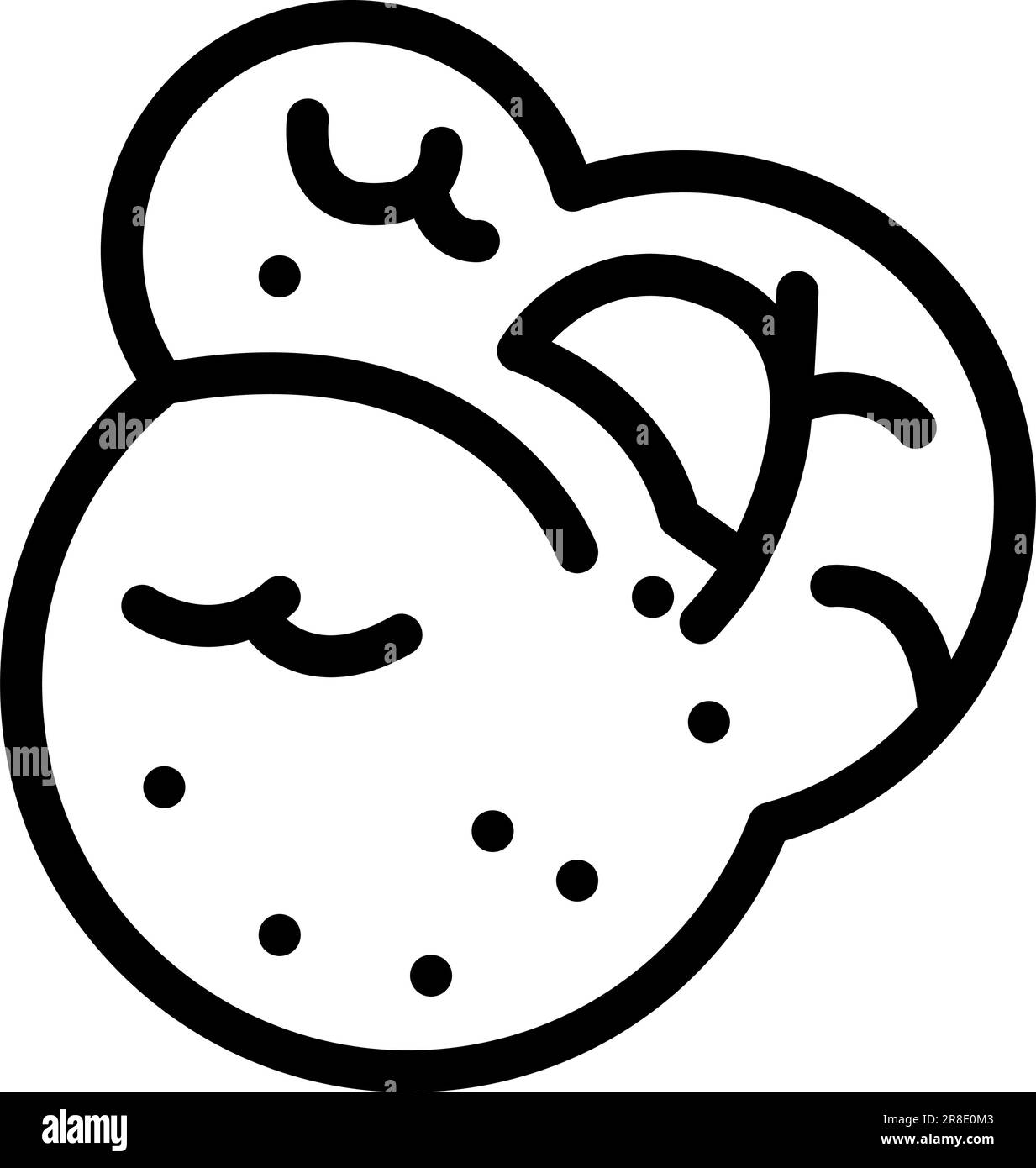 popcorn snack food line icon vector illustration Stock Vector Image ...