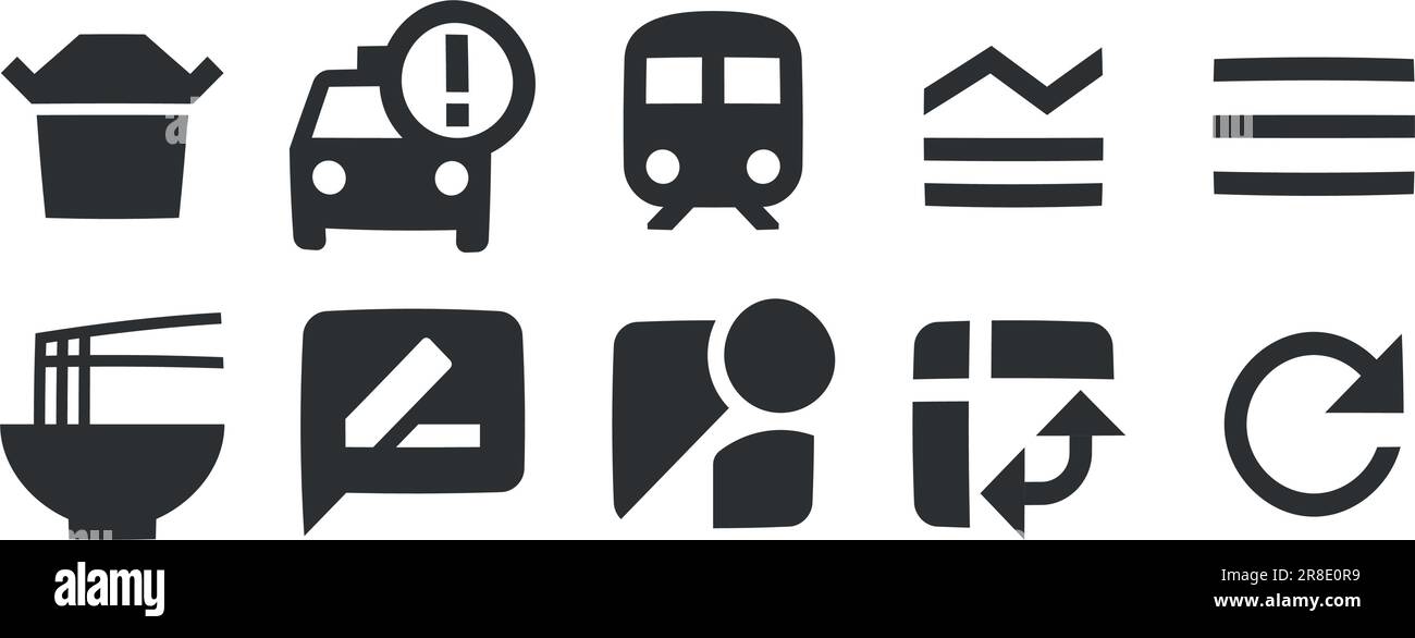Set of 10 icons Maps. Creative business solutions icon set. Set Quality ...