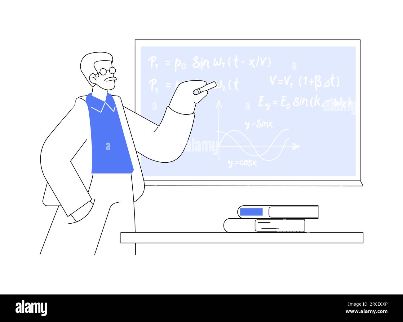 Teaching physics abstract concept vector illustration Stock Vector ...