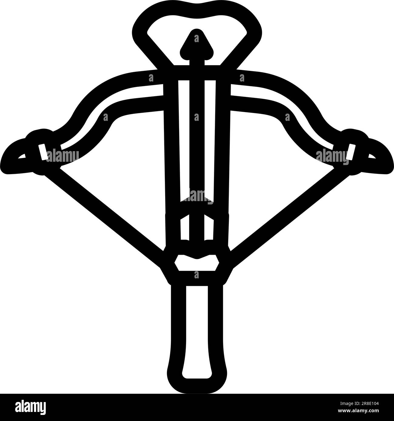 crossbow weapon military line icon vector illustration Stock Vector ...