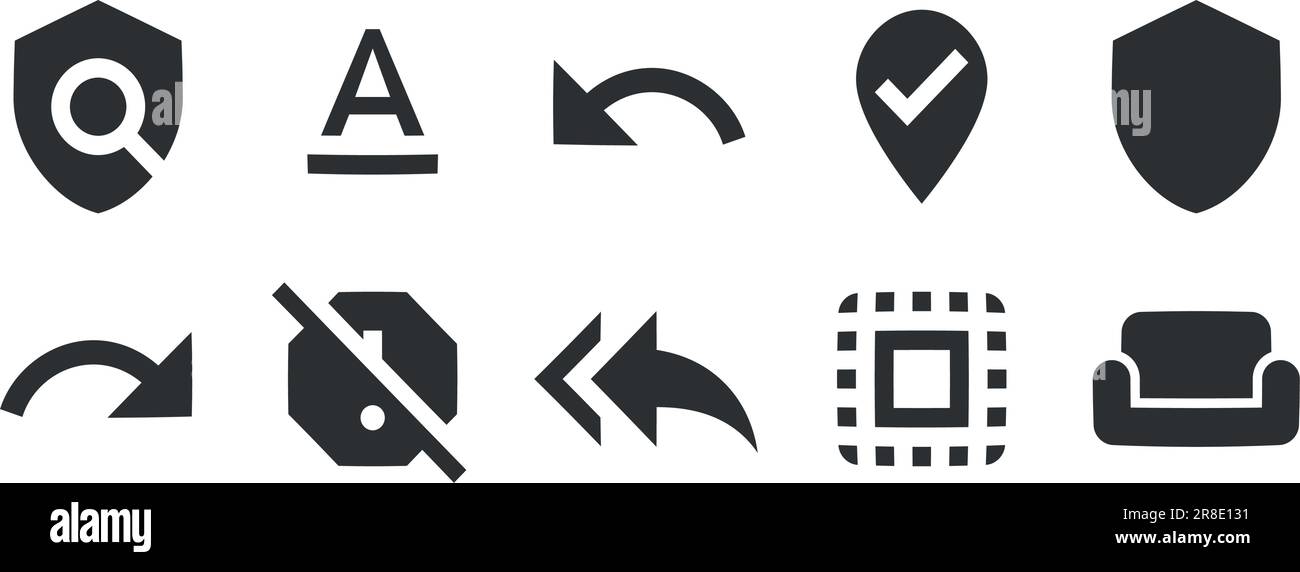 Set of 10 icons Device. Line icons collection. modern trend in the ...