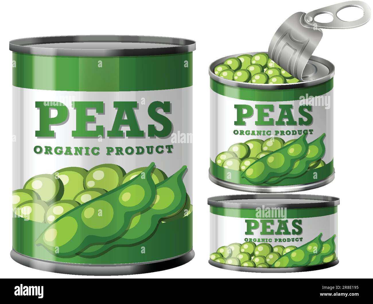 Vegetable cans Stock Vector Images - Alamy