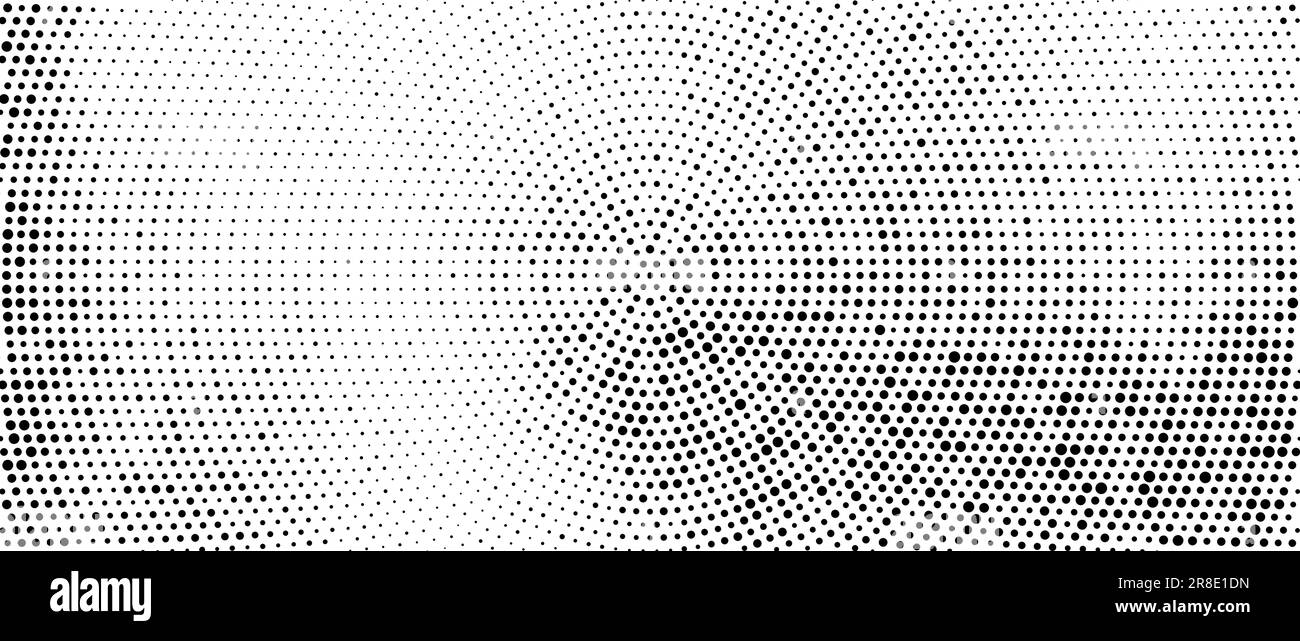 Radial halftone dots. Spotted and dotted gradient background ...