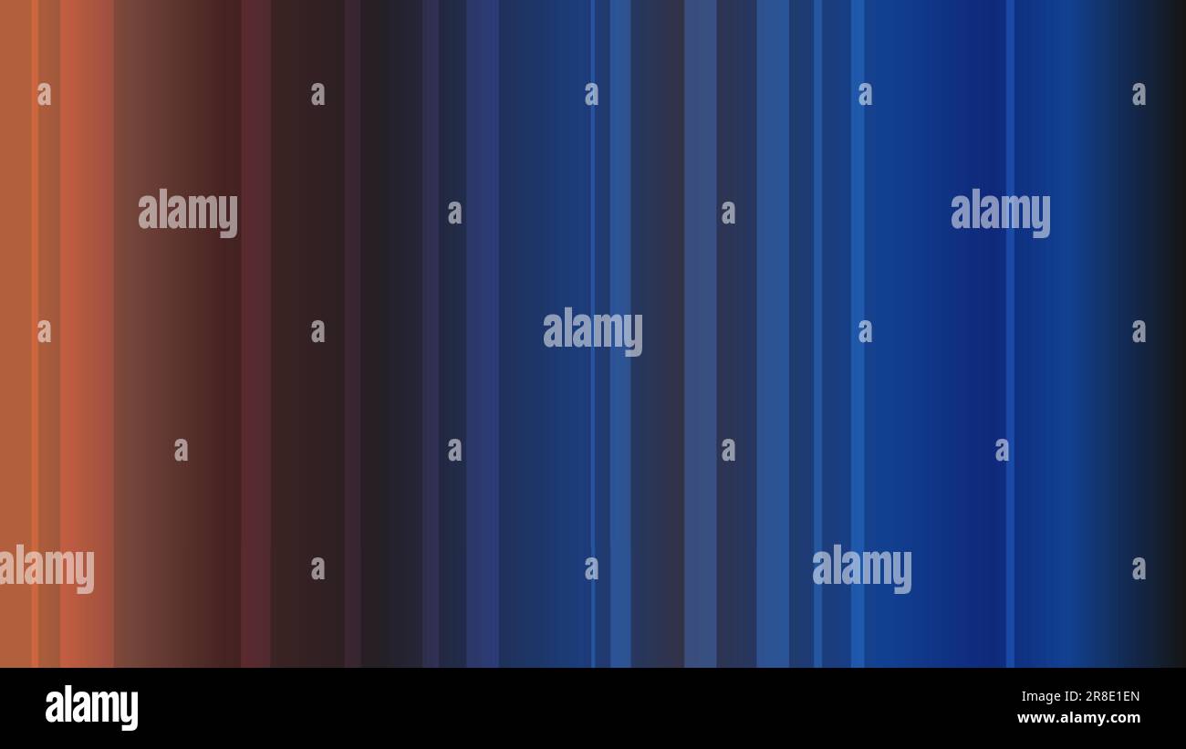 Abstract gradient blue-orange background with vertical lines Stock ...