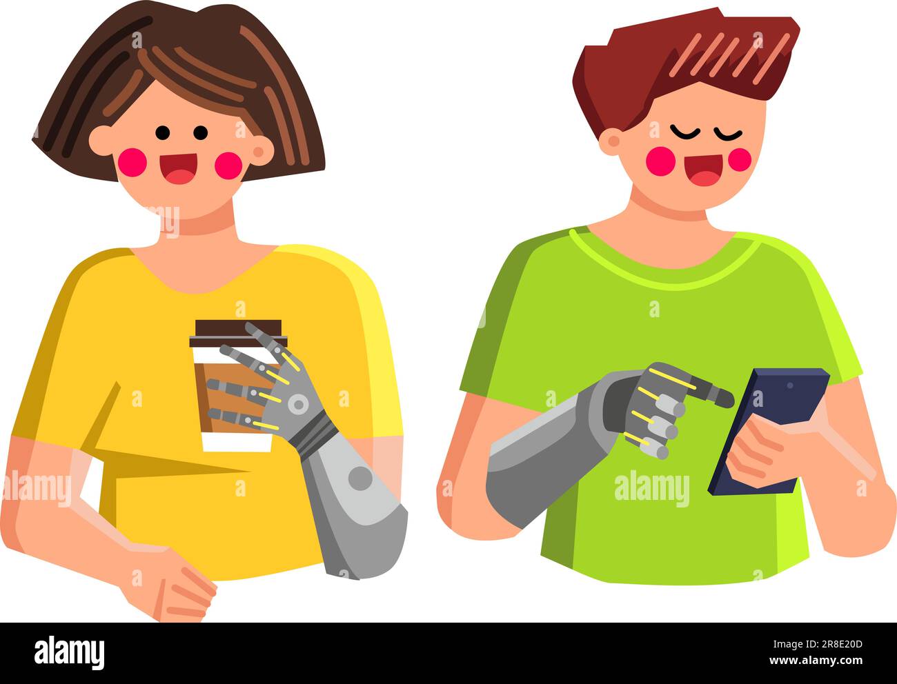 bionic arm vector Stock Vector Image & Art - Alamy