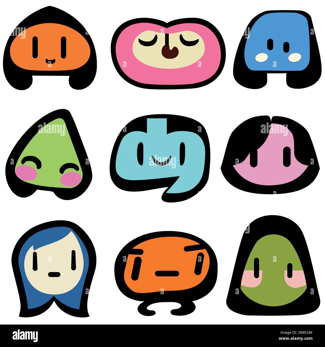 Funny 9 vector Stock Vector Images - Alamy