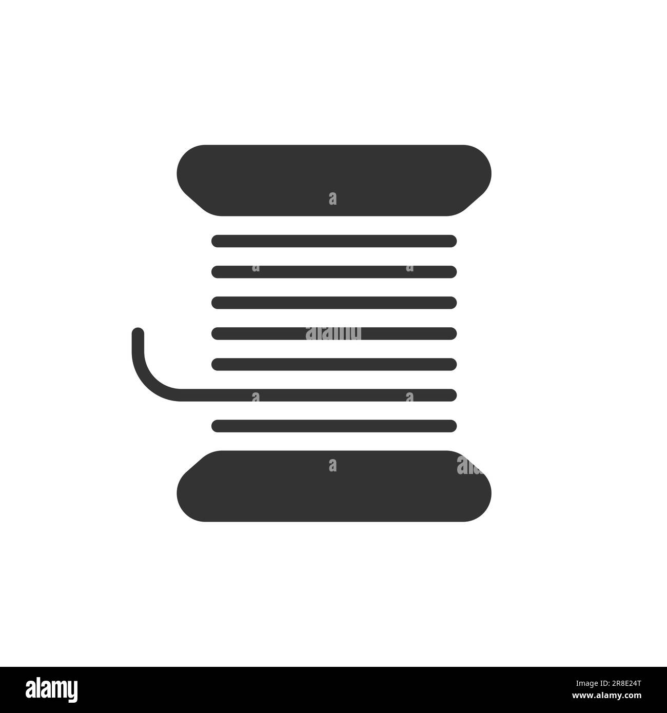 thread silhouette vector icon Stock Vector Image & Art - Alamy