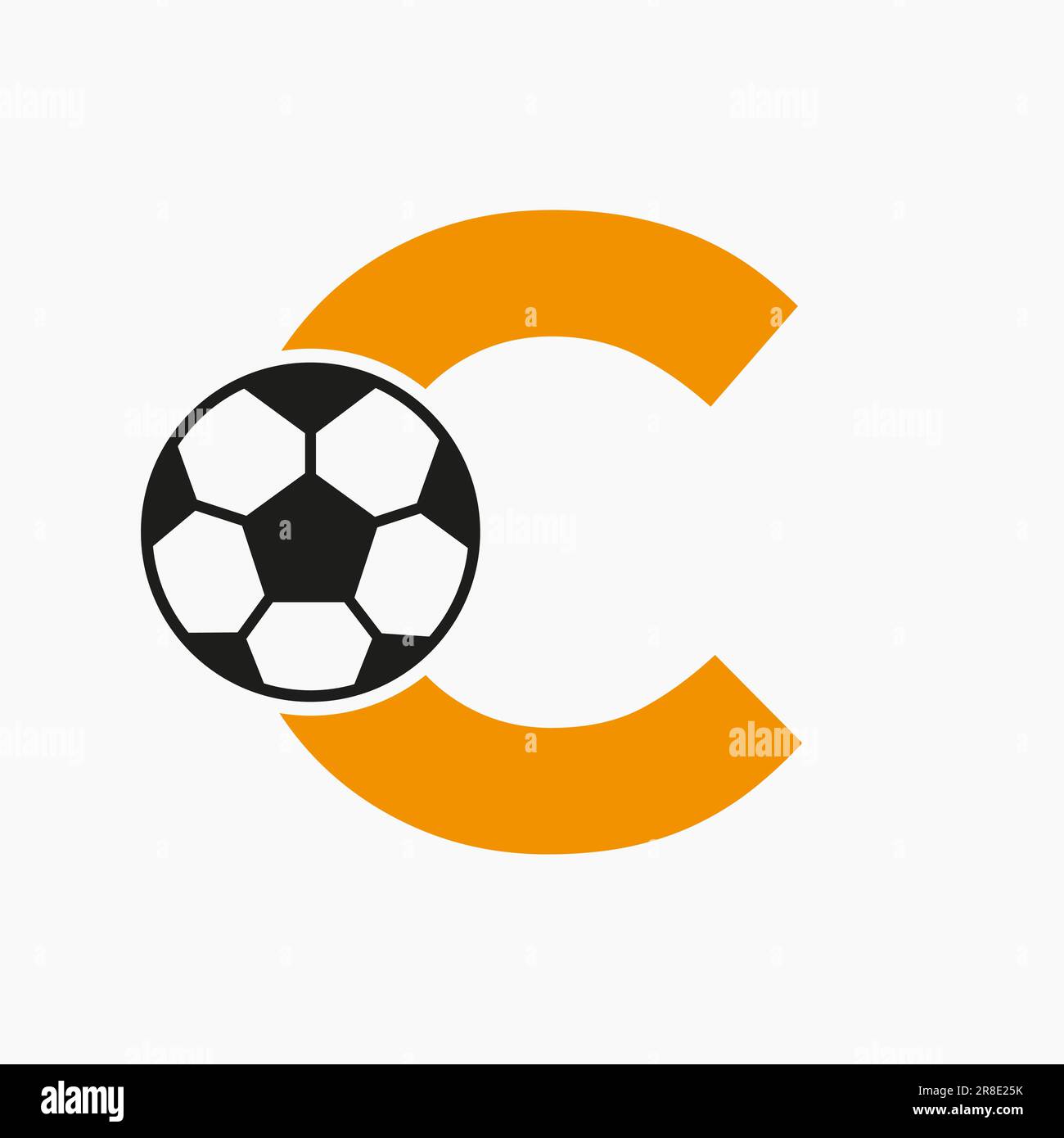 Initial Letter C Soccer Logo. Football Logo Design Vector Template ...