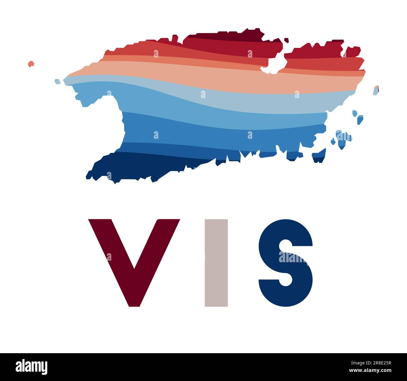 Island vis map hi-res stock photography and images - Alamy