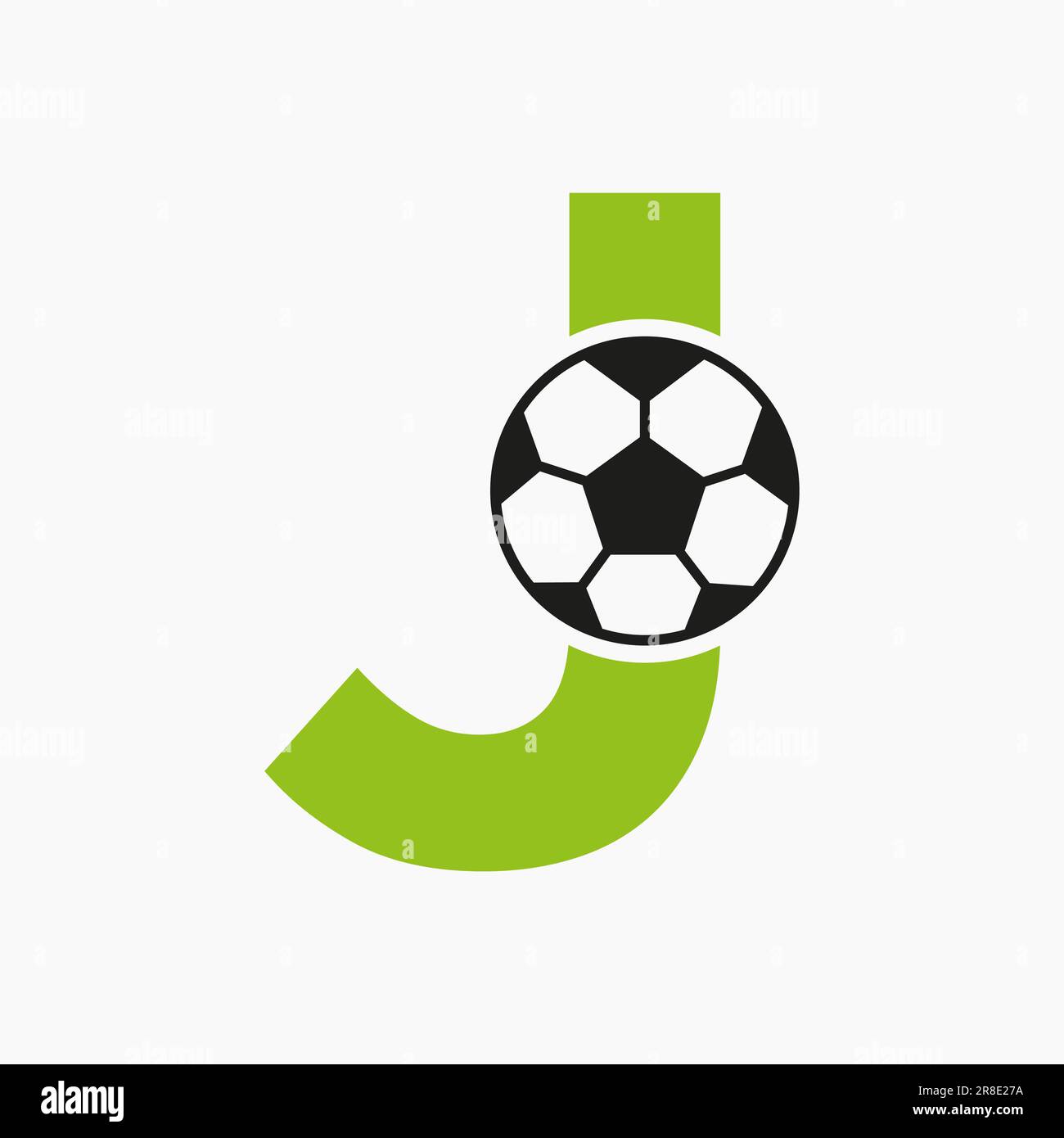 Initial Letter J Soccer Logo. Football Logo Design Vector Template ...