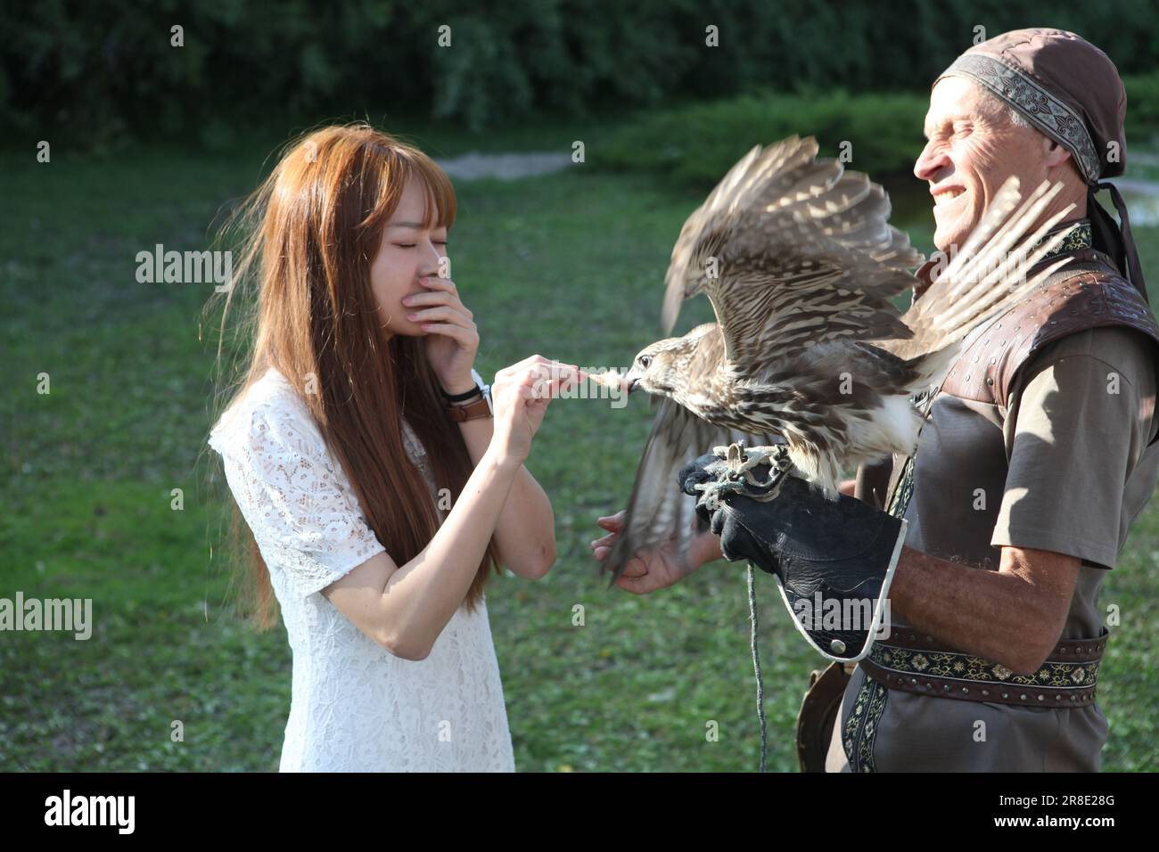 Landscape and People in Almaty, Kazakhstan Stock Photo - Alamy