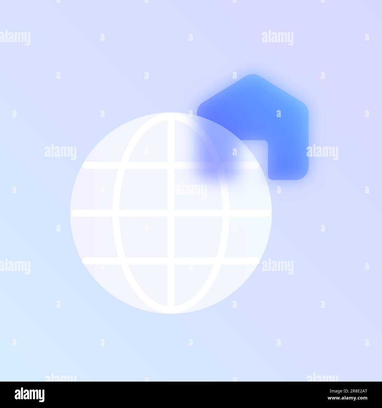 ecology glass morphism trendy style icon Stock Vector Image & Art - Alamy