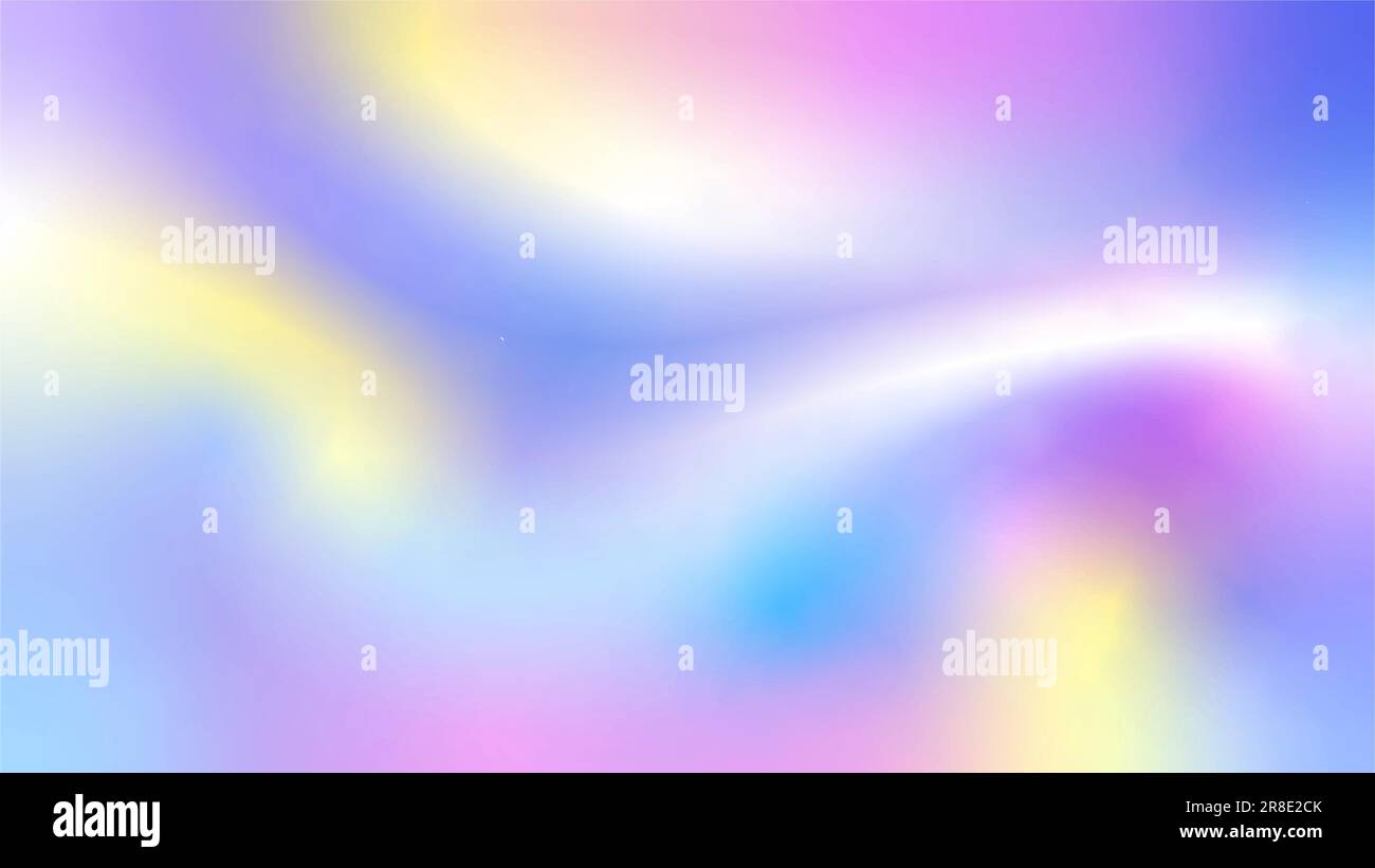 Holographic gradient vector pastel color palette background 16x9 Stock ...