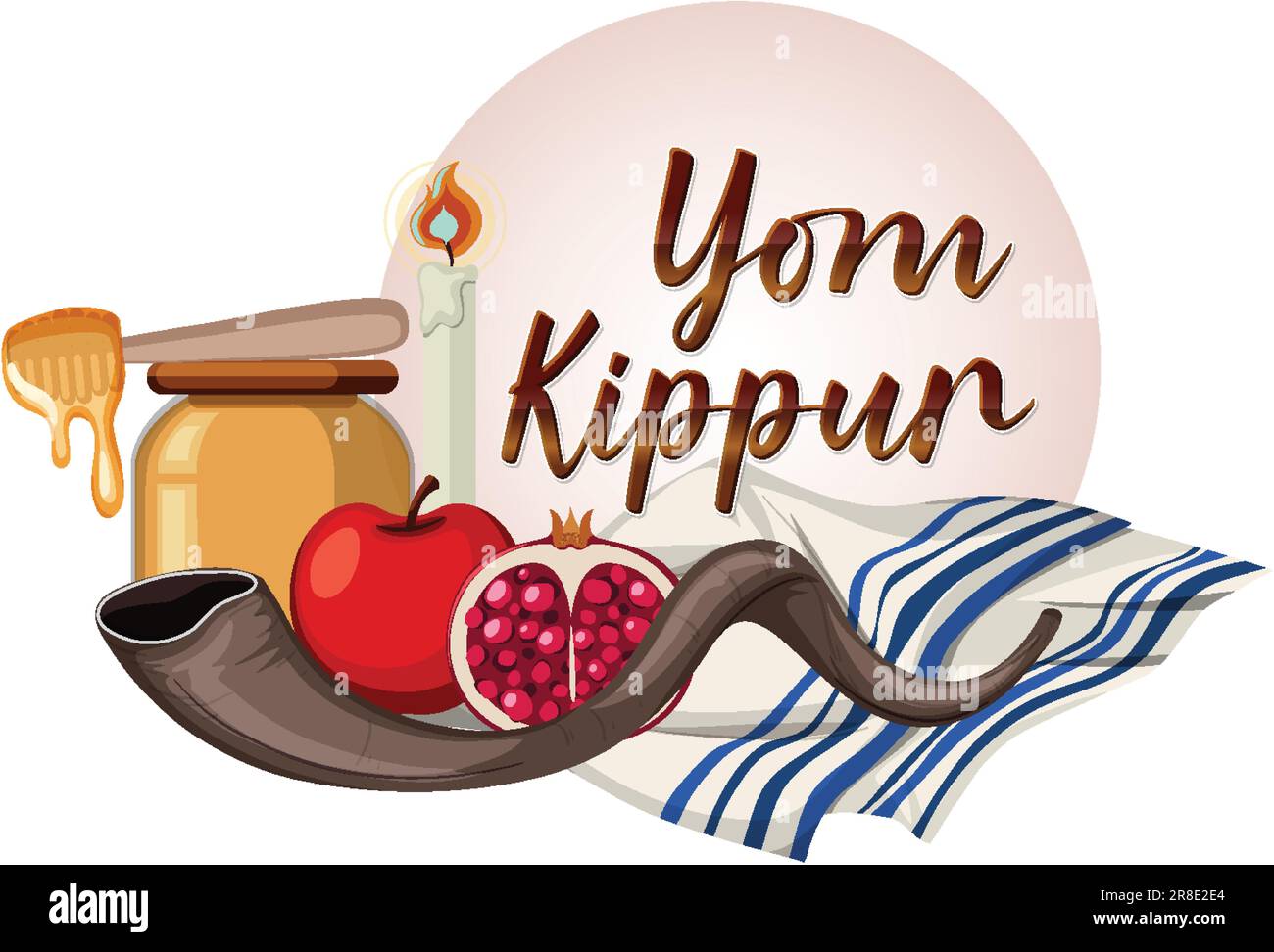 Yom Kippur Jewish Day Illustration Stock Vector Image And Art Alamy