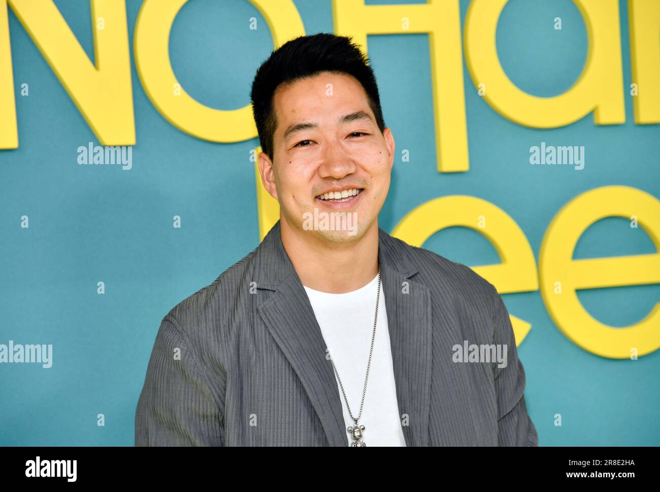 Alex Wong attends the premiere for "No Hard Feelings" at AMC Lincoln ...