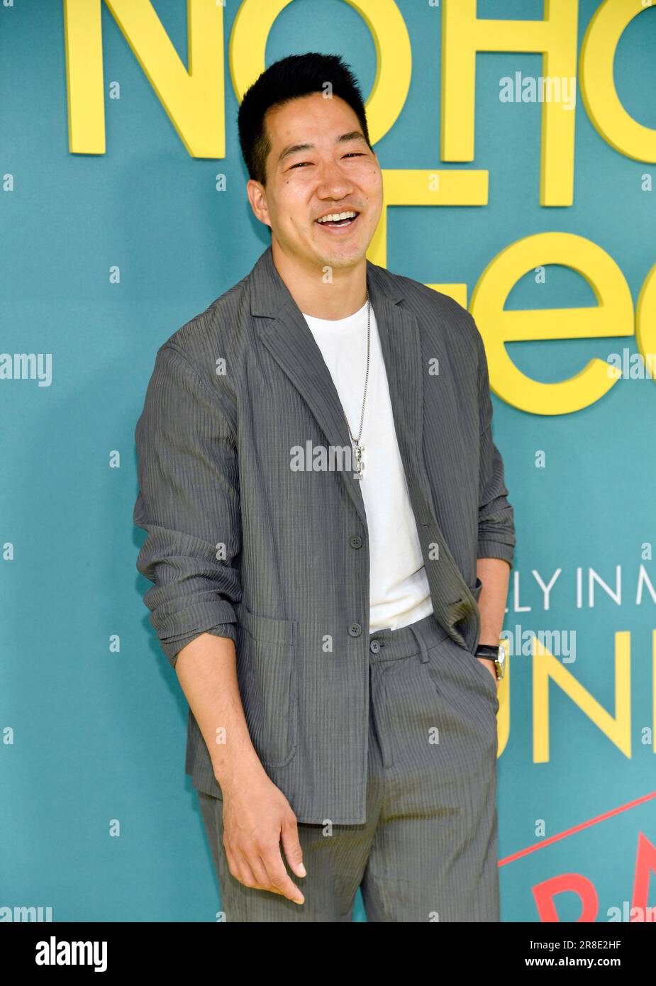 Alex Wong attends the premiere for "No Hard Feelings" at AMC Lincoln ...