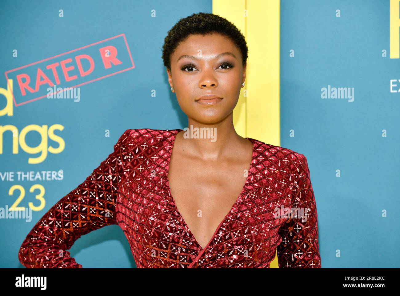 Chelsea Vaughn attends the premiere for "No Hard Feelings" at AMC ...
