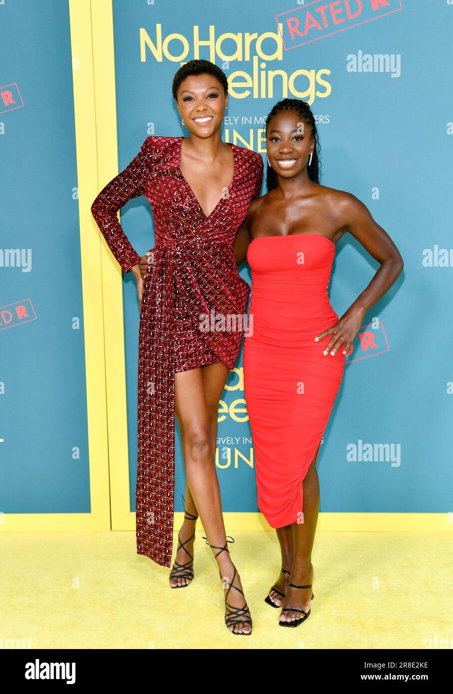 Chelsea Vaughn, left, and Cashay Proudfoot attend the premiere for "No ...