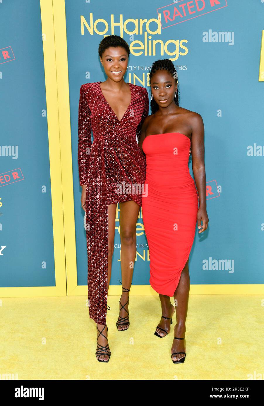 Chelsea Vaughn, left, and Cashay Proudfoot attend the premiere for "No ...