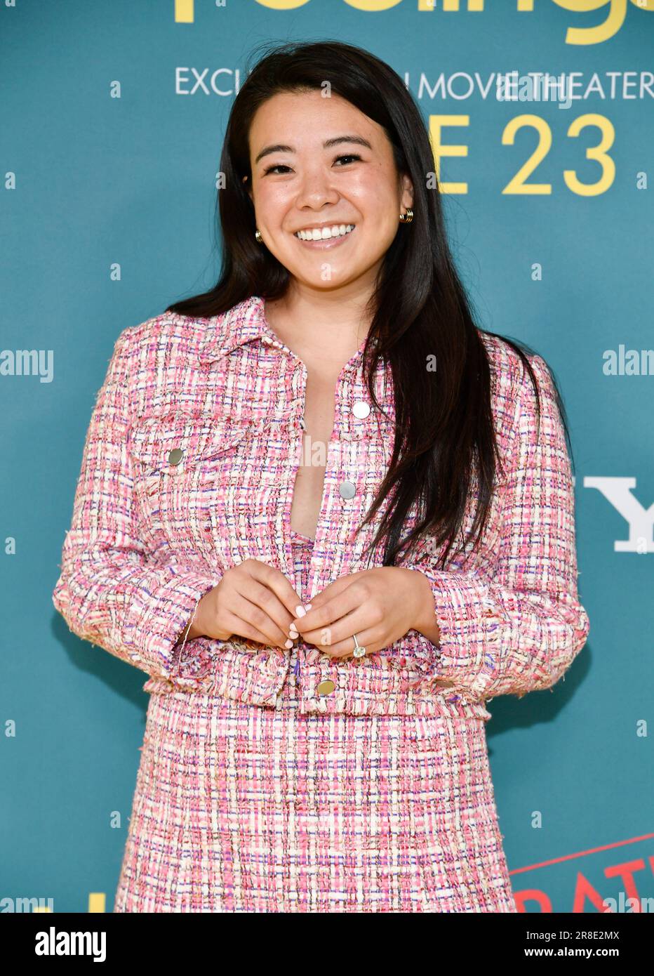 Vivian Tu attends the premiere for "No Hard Feelings" at AMC Lincoln ...