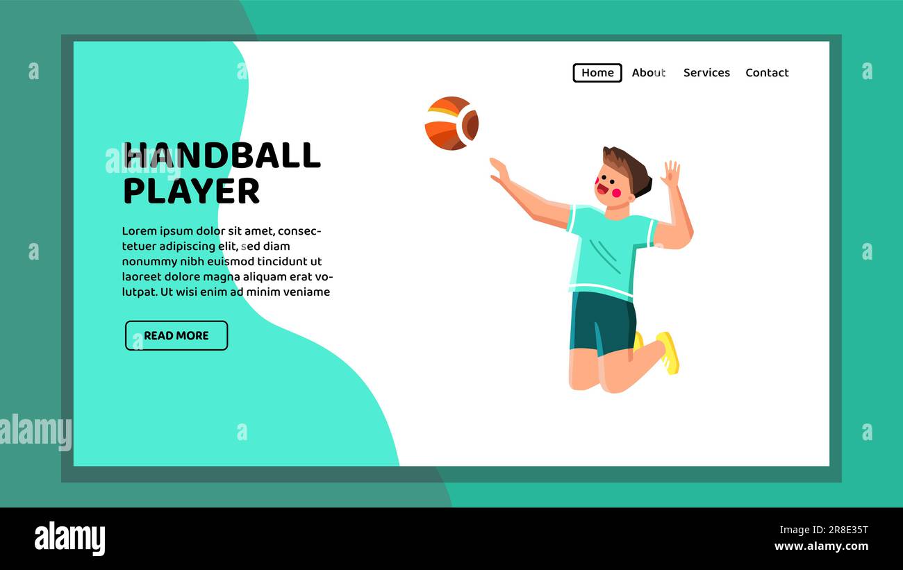 handball player vector Stock Vector Image & Art - Alamy