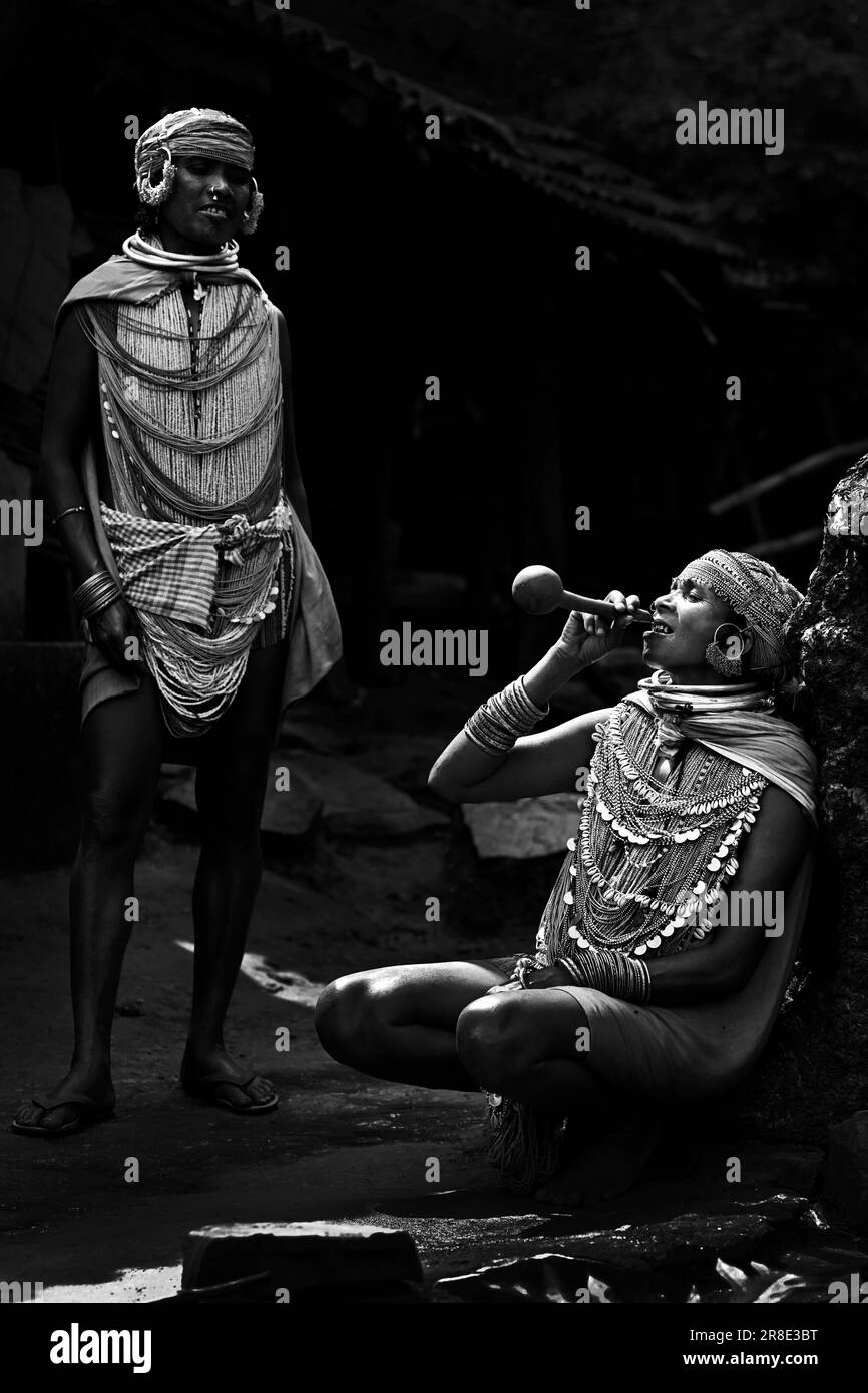 One of the country s primitive tribes living in the quaint hills in ...