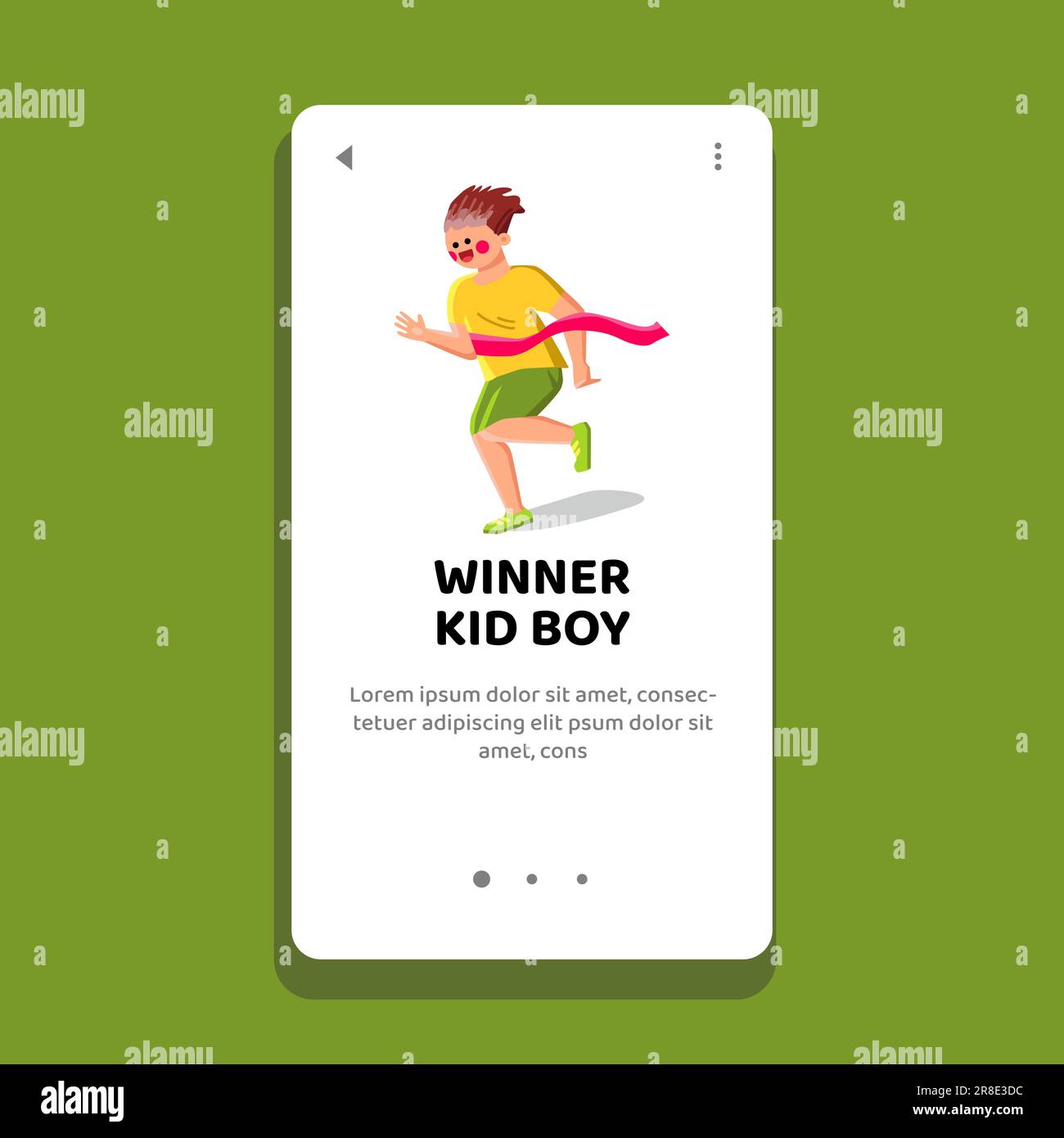 Kid girl hero vector happy game hi-res stock photography and images - Alamy