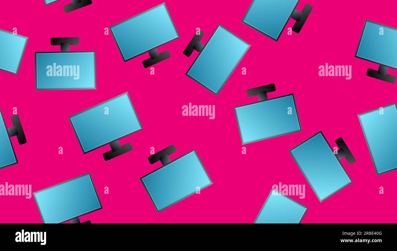 Endless seamless pattern of beautiful digital virtual virtual modern ...