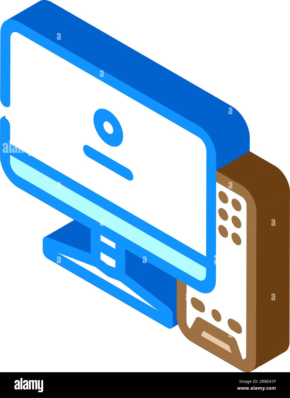 desktop gaming pc isometric icon vector illustration Stock Vector Image ...