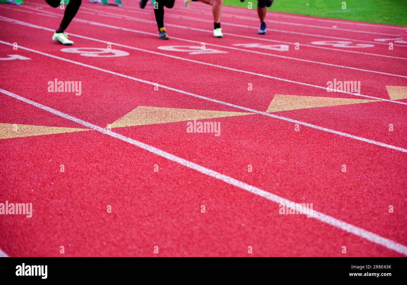 Track And Field Foot Red