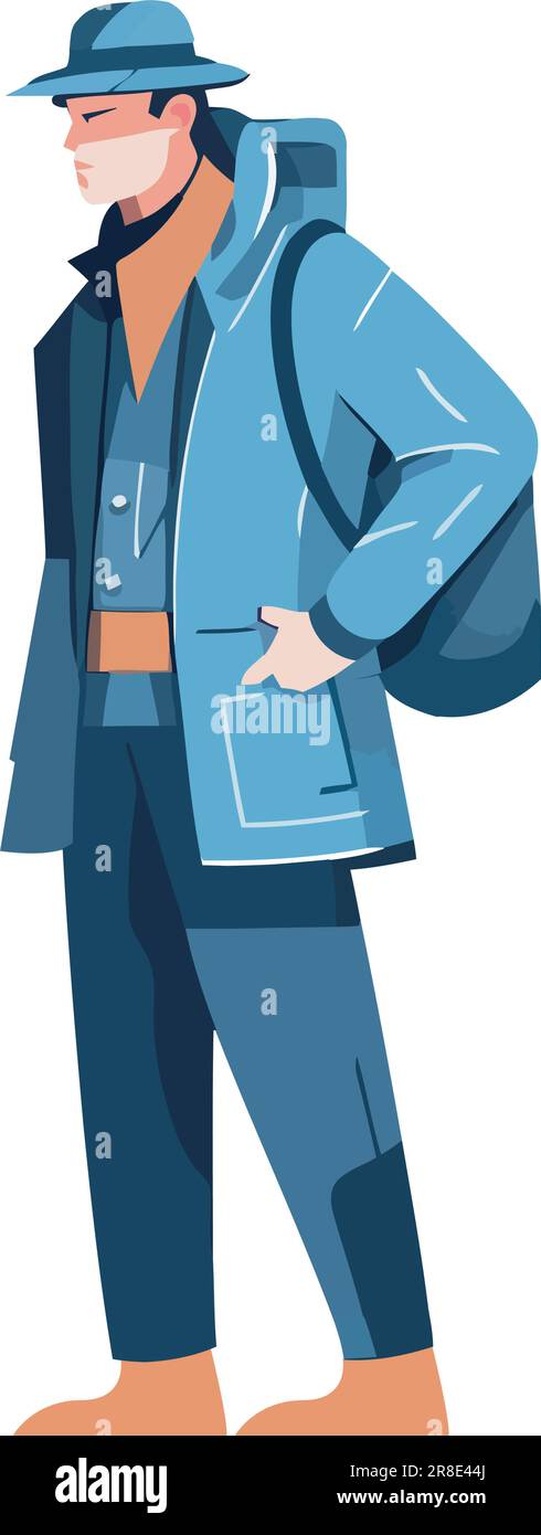 Smiling successful man working Stock Vector Images - Alamy