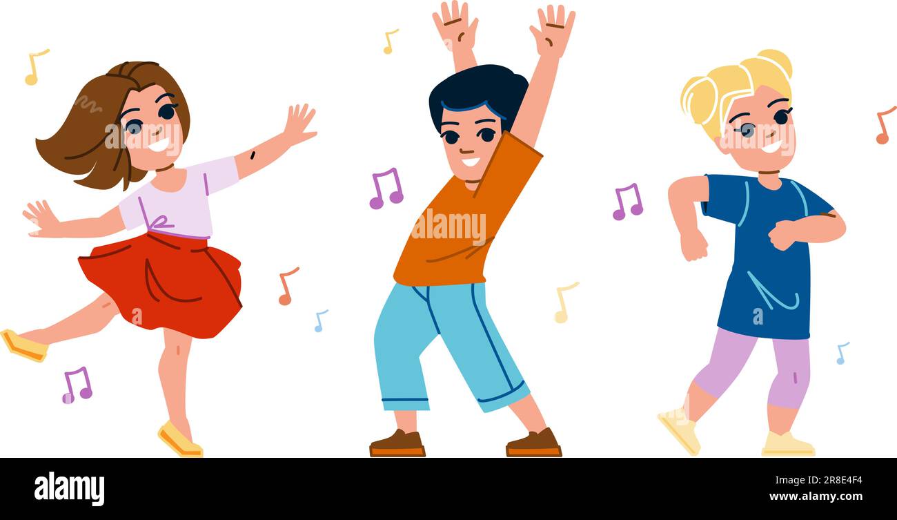 dancing kid vector Stock Vector Image & Art - Alamy