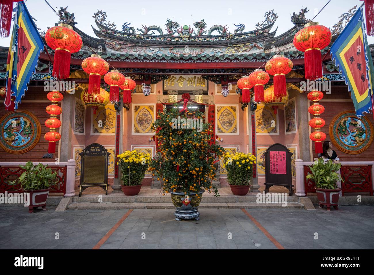 Teochew Assembly Hall in Hoi An, Vietnam. Translation: Blessing Stock ...