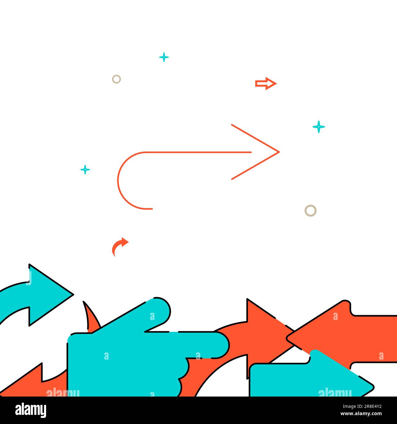 Return right arrow filled line vector icon, simple illustration ...