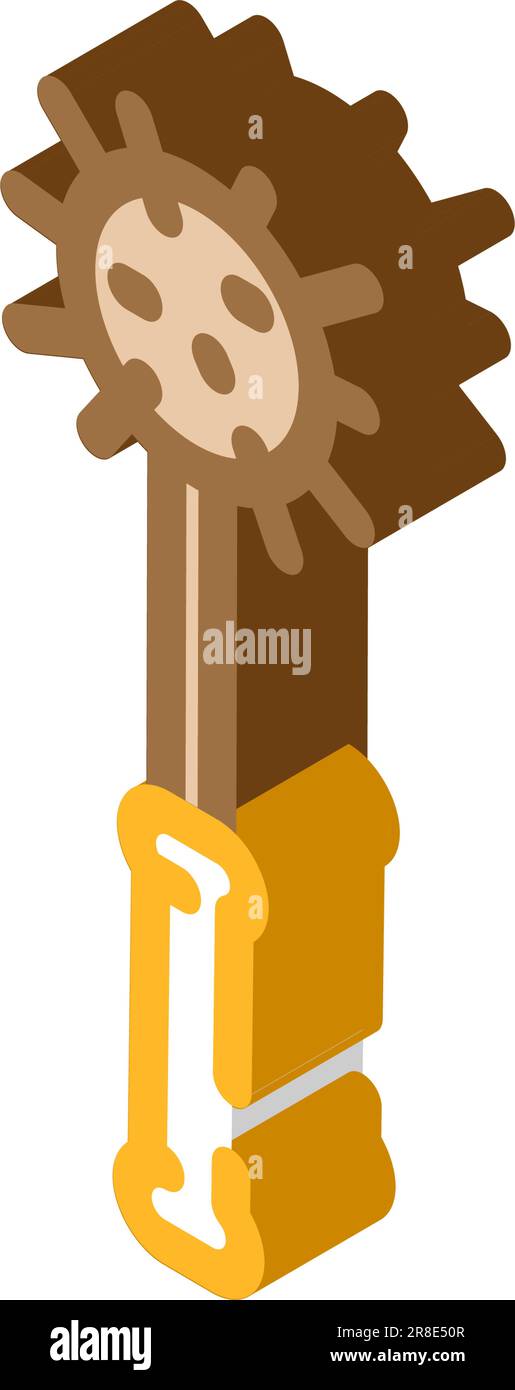 mace weapon military isometric icon vector illustration Stock Vector ...