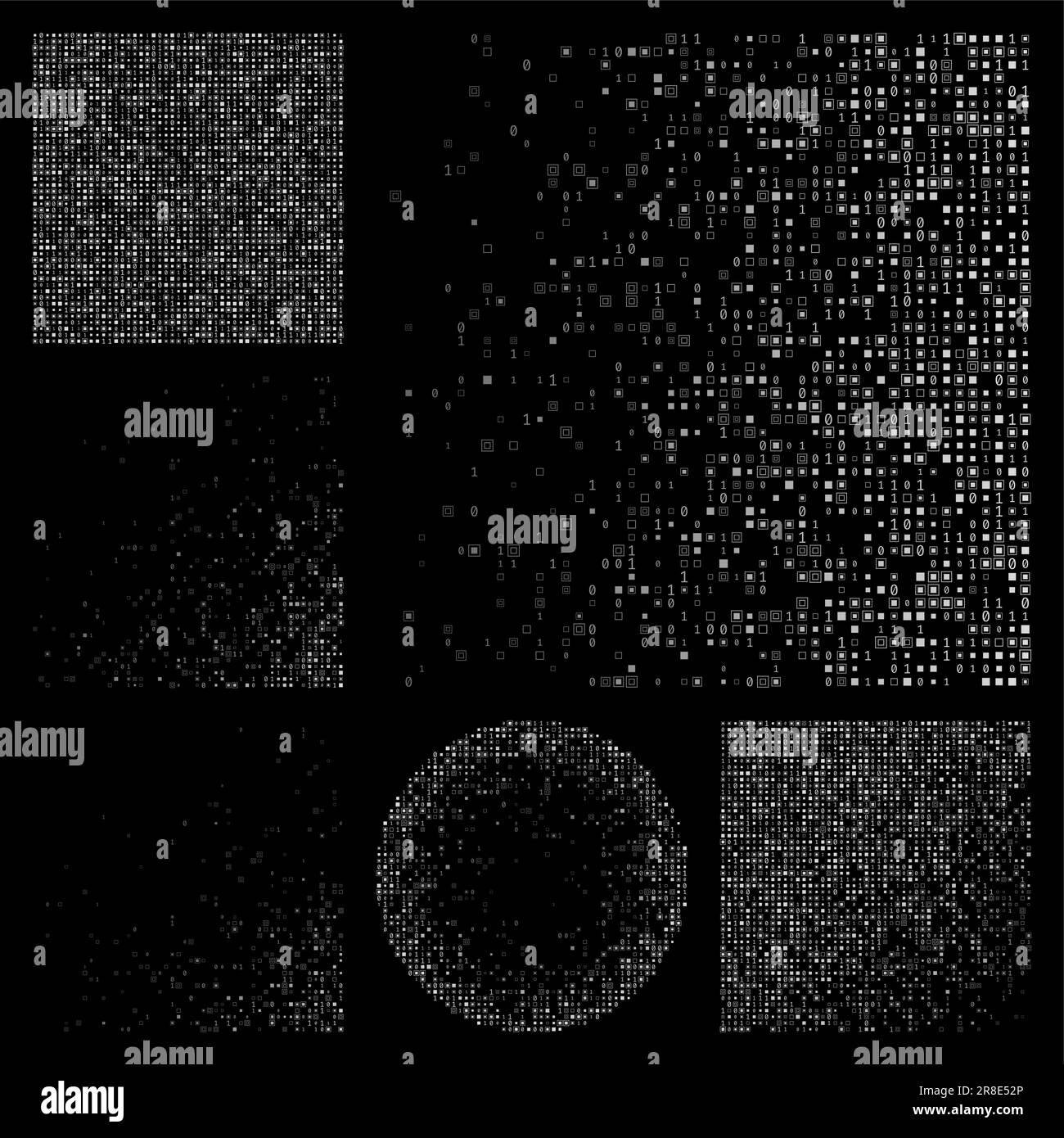 Data patterns Black and White Stock Photos & Images - Alamy