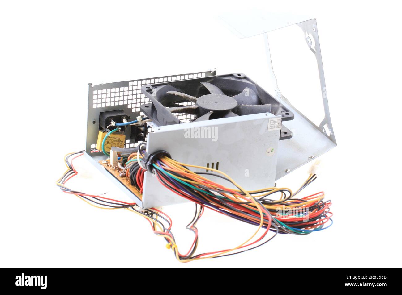 computer power case isolated on the white background Stock Photo - Alamy