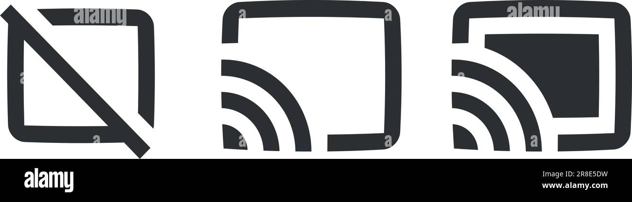 Set Of 3 Icons Hardware Vector Collection Thin Line Web Icon Outline Isolated Signs For