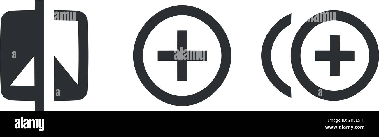 Set Of 3 Icons Image Line Icons Collection Outline Isolated Signs For Mobile And Web Big Ui