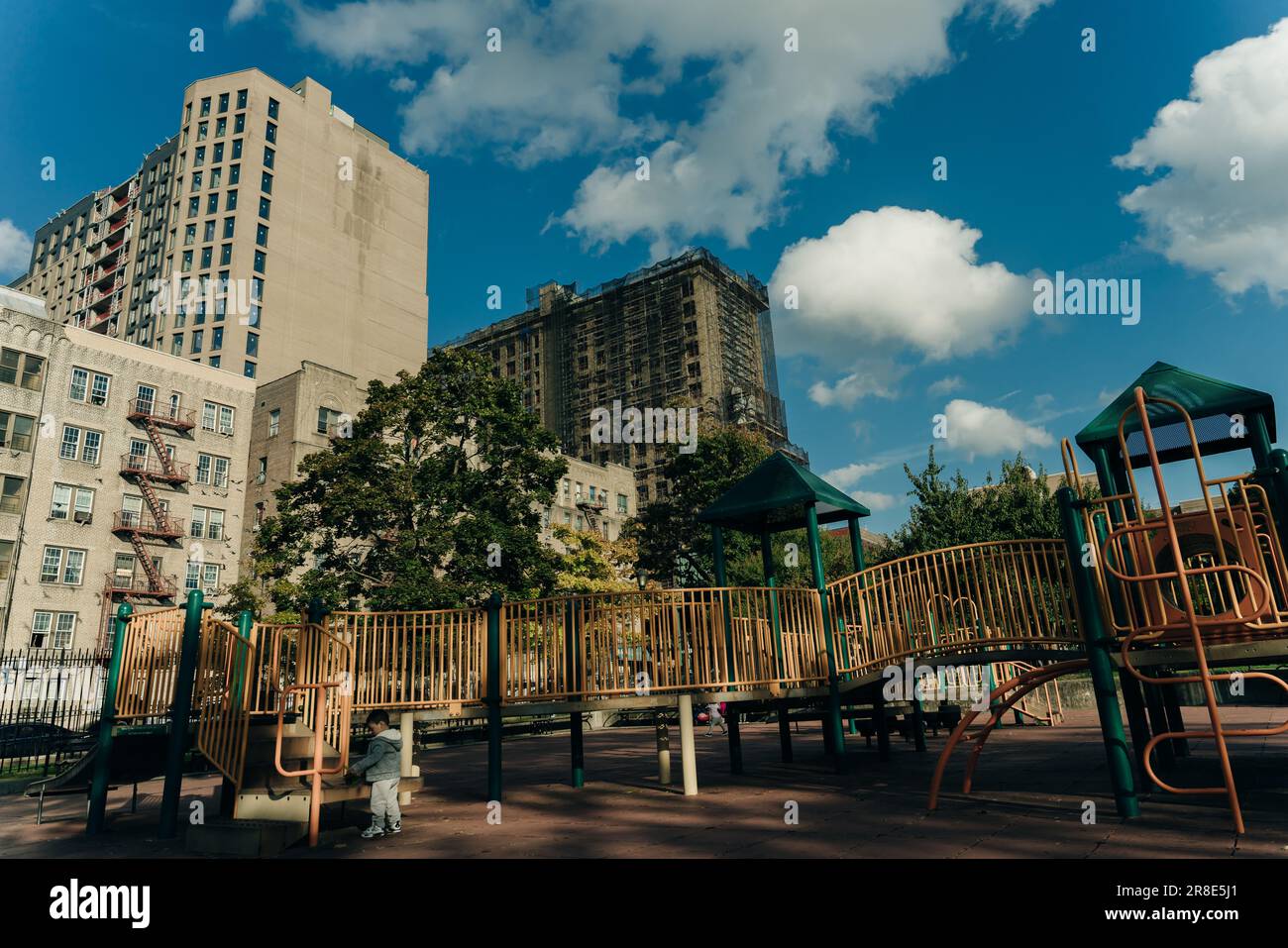 New York NY USA- June 2023 An empty playground in bronx. High quality ...