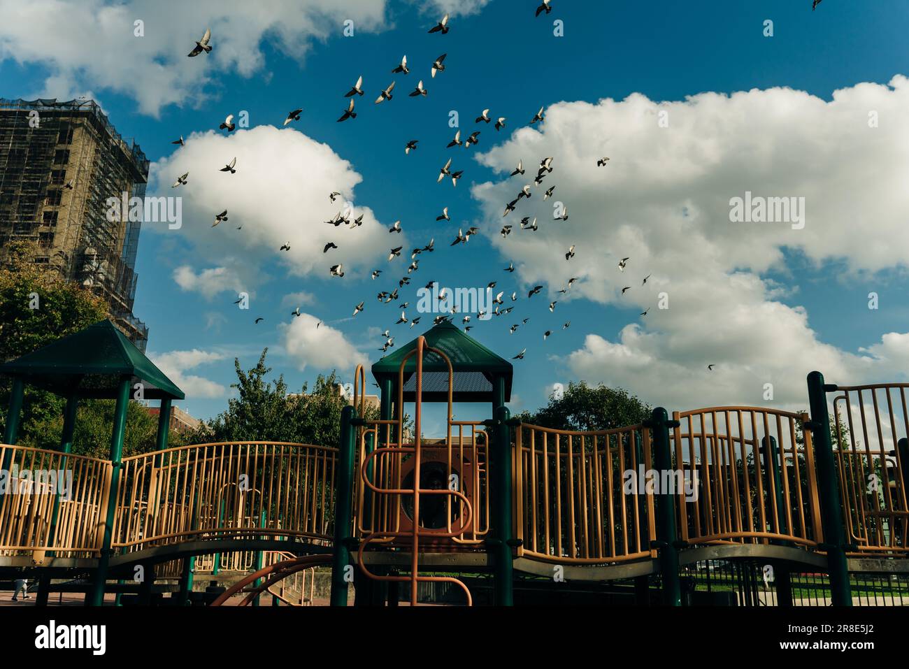 New York NY USA- June 2023 An empty playground in bronx. High quality ...
